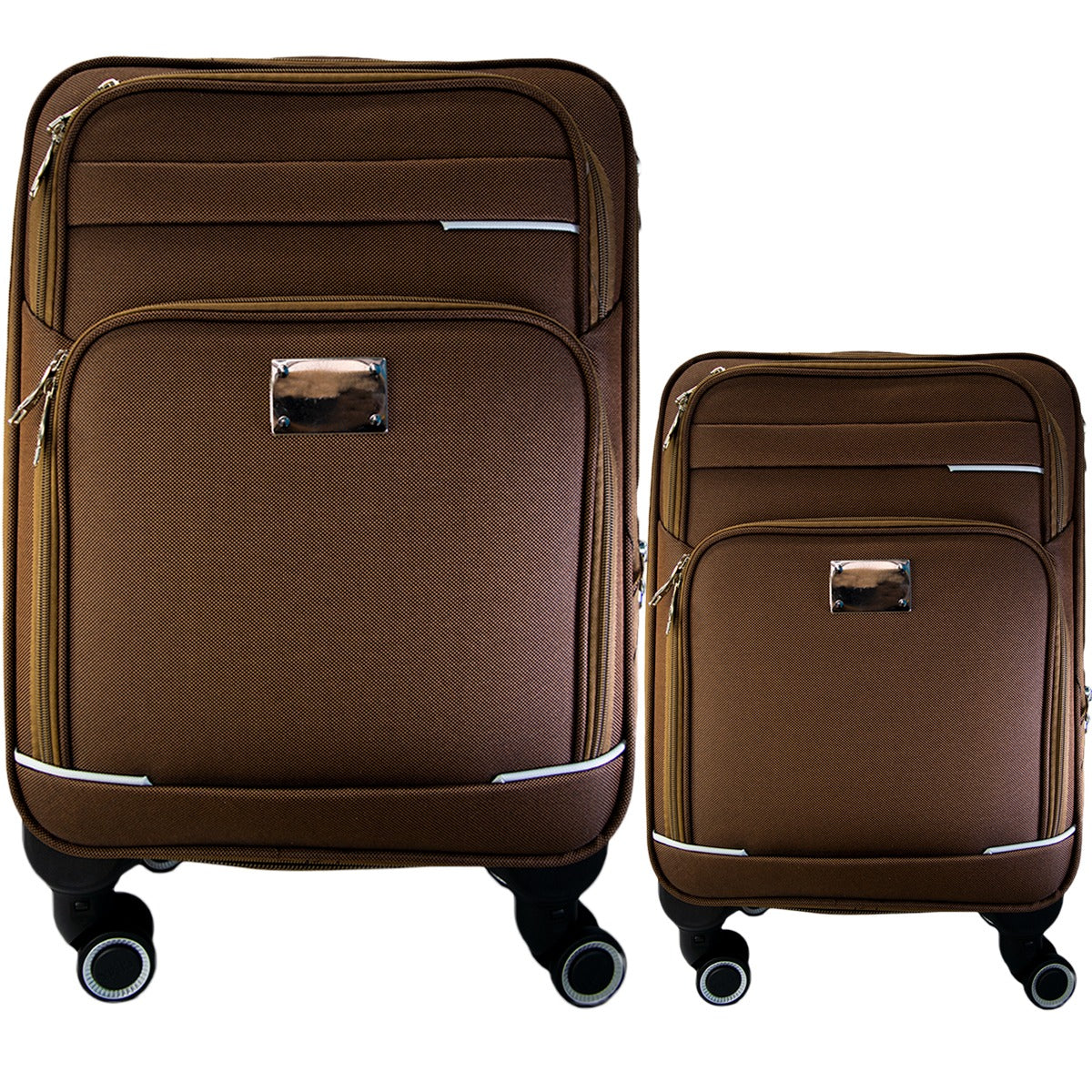 LOGON TRAVEL - Set de 2 Maletas Café | LOGON